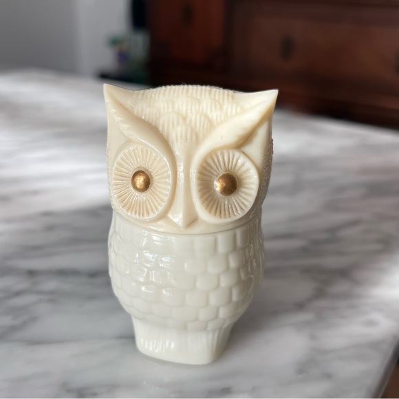Accents | Avon Milk Glass Owl Jar | Poshmark